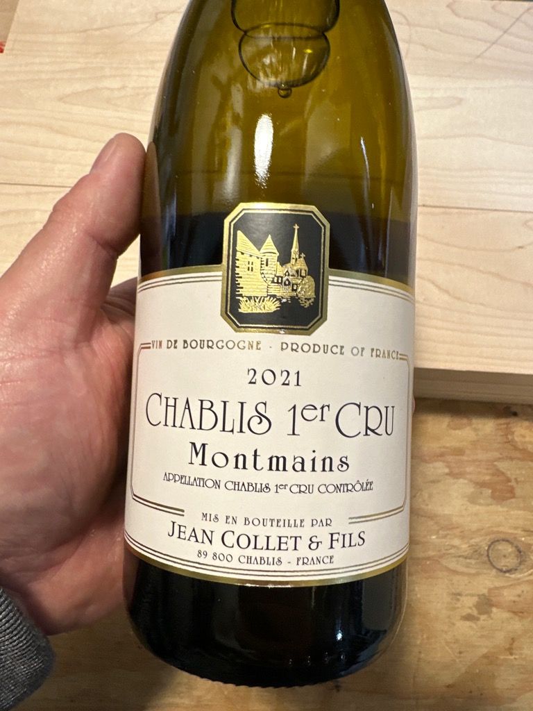2021 Domaine Jean Collet & Fils Chablis 1er Cru Montmains, France ...