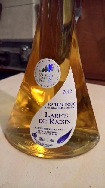2013 Les Trois Clochers Gaillac Doux Larme de Raisin, France, Southwest ...