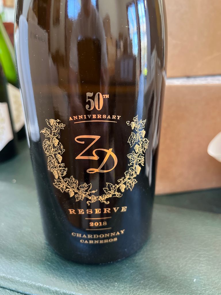 2018 ZD Wines Chardonnay Reserve, USA, California, Napa / Sonoma ...