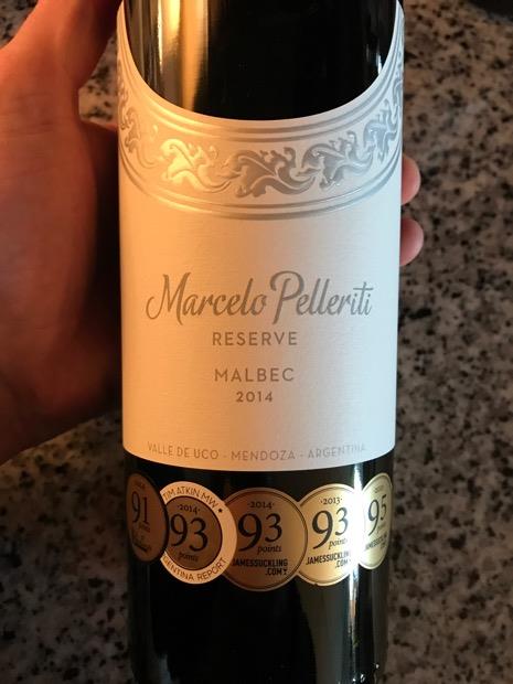 2014 Marcelo Pelleriti Malbec Reserve, Argentina, Mendoza, Valle de Uco ...