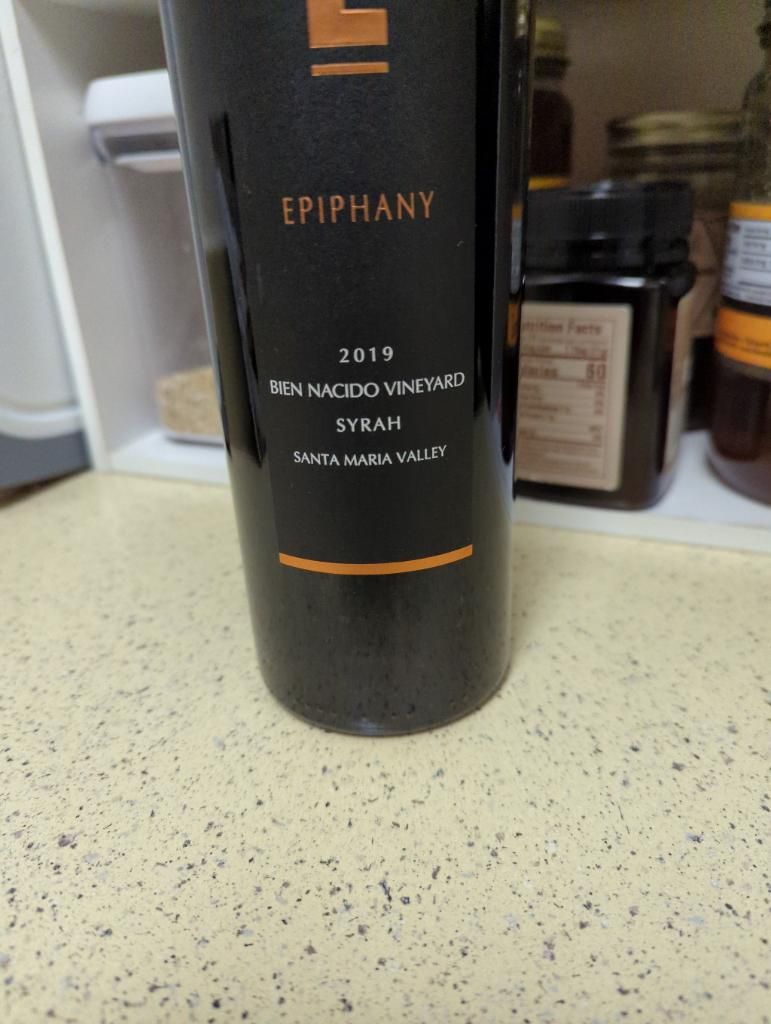 2019 Epiphany Syrah Bien Nacido Vineyard, USA, California, Central ...