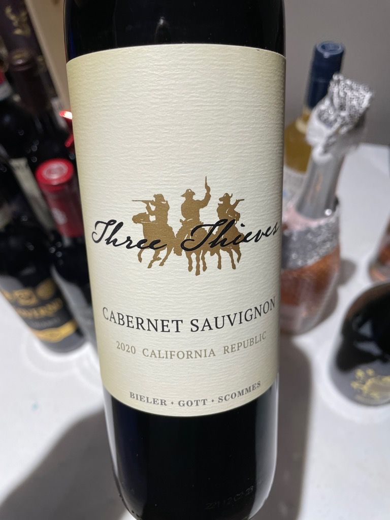 2020 Three Thieves Cabernet Sauvignon, USA, California - CellarTracker