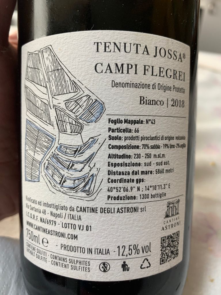 2020 Cantine Degli Astroni Falanghina Tenuta Jossa, Italy, Campania ...