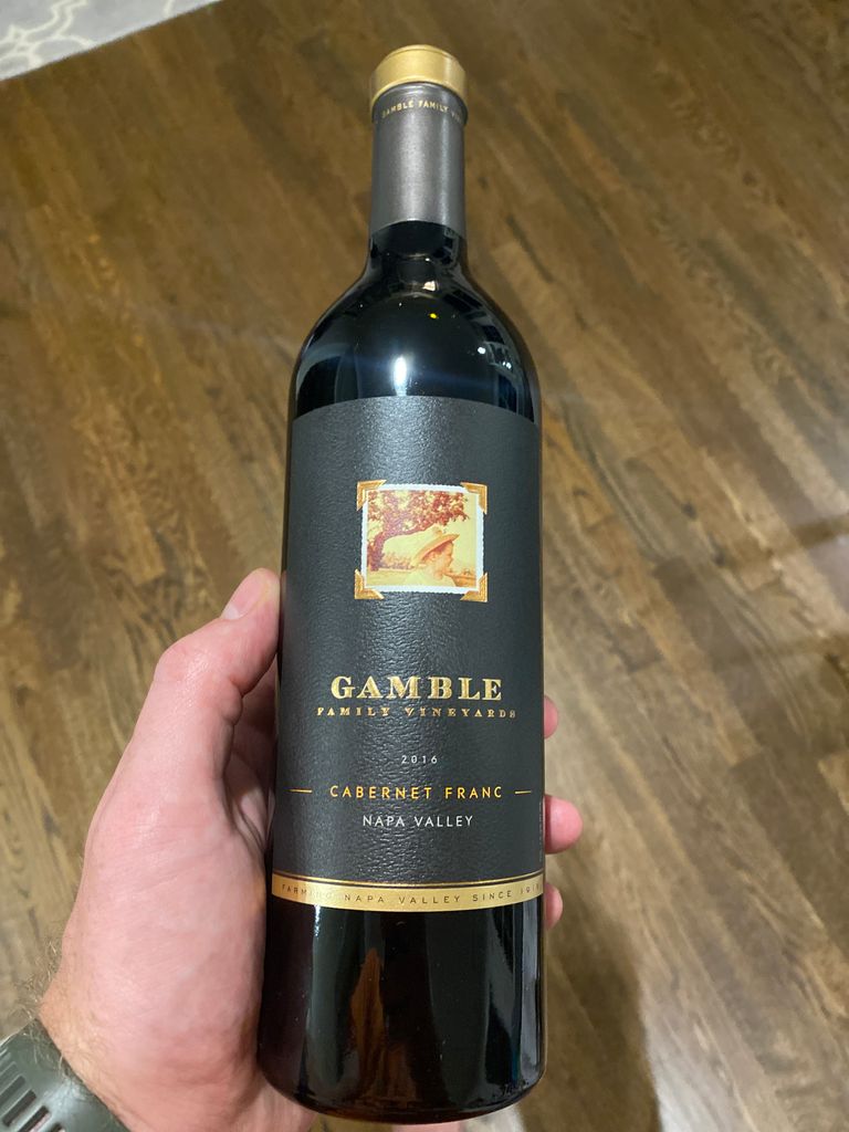 2016 Gamble Family Vineyards Cabernet Franc St. Helena, USA, California ...
