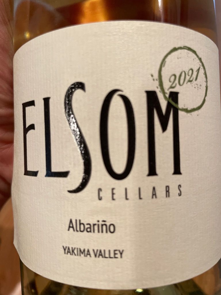 2021 Elsom Cellars Albariño, USA, Washington, Columbia Valley, Yakima ...