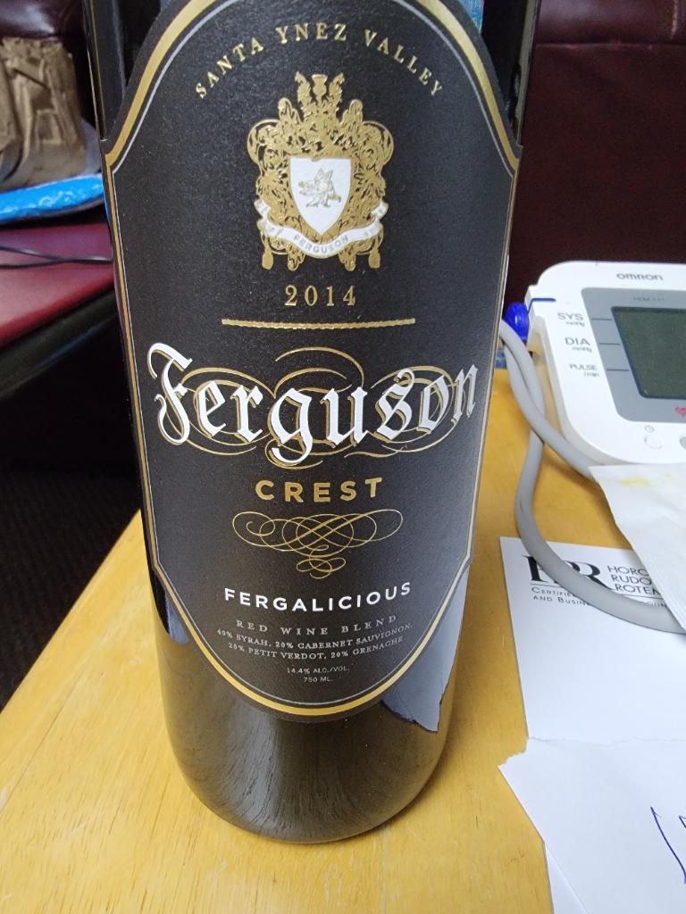 2014 Ferguson Crest Fergalicious, USA, California, Central Coast, Santa ...