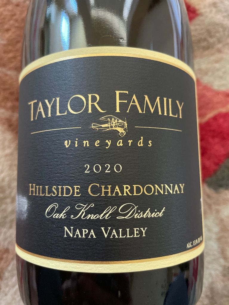 2020 Taylor Family Vineyards Chardonnay Hillside, USA, California, Napa ...