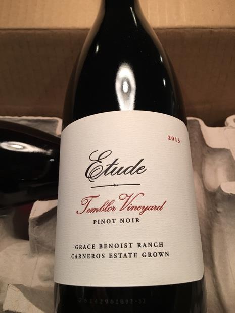 2013 Etude Pinot Noir Temblor Vineyard Grace Benoist Ranch, USA ...