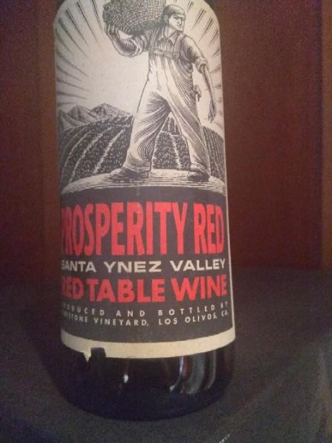 NV Prosperity Wines Cabernet Sauvignon Prosperity Red, USA, California ...