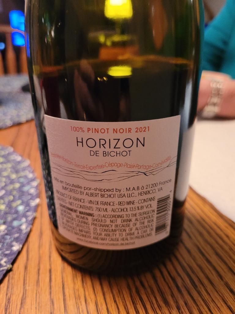 2021 Horizon de Bichot Pinot Noir Limoux, France, Languedoc Roussillon ...