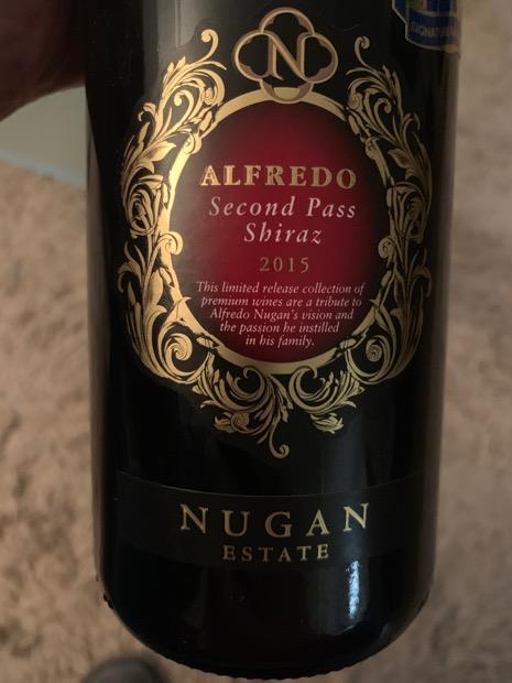 2015 Nugan Estate Shiraz Alfredo Second Pass, Australia, South Eastern ...