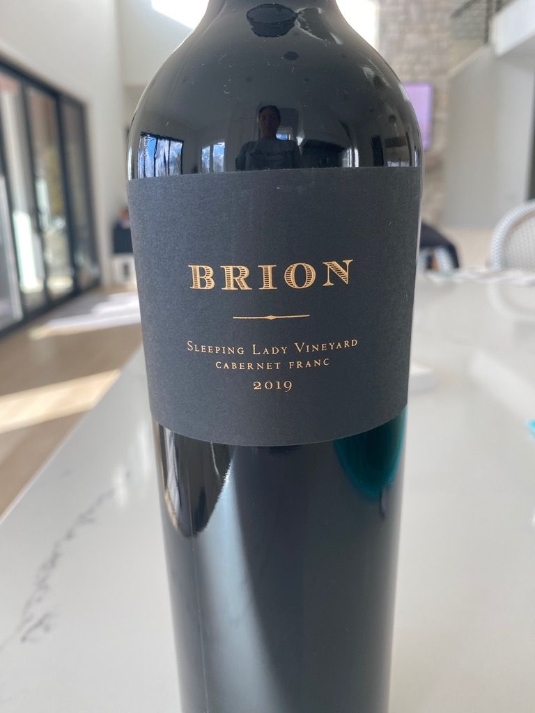 2019 Brion Cabernet Franc Sleeping Lady Vineyard, USA, California, Napa ...