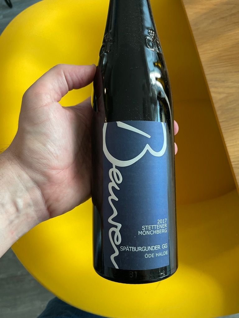 2017 Weingut Beurer Stettener Mönchberg Spätburgunder Öde Halde GG ...