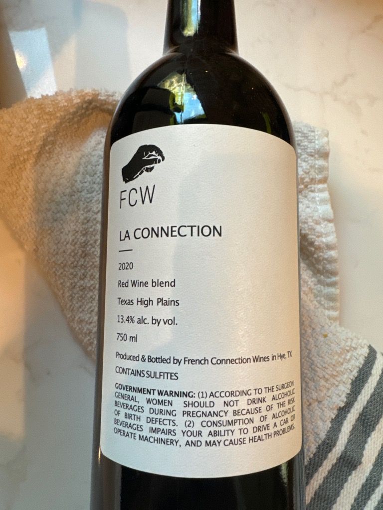 2021 French Connection Wines Syrah, USA, Texas, Texas High Plains ...