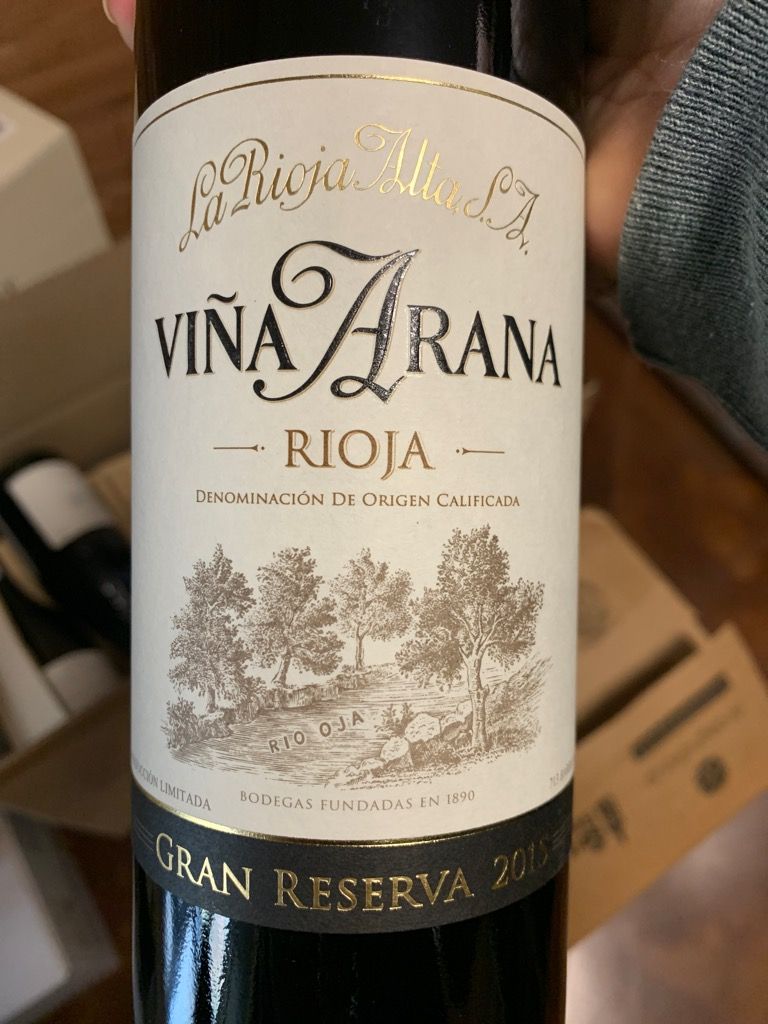 2015 La Rioja Alta Rioja Viña Arana Gran Reserva, Spain, La Rioja, La ...