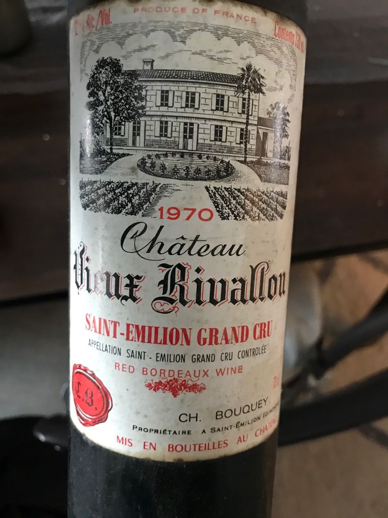 1970 Château Vieux Rivallon, France, Bordeaux, Libournais, St. Émilion Grand Cru - CellarTracker