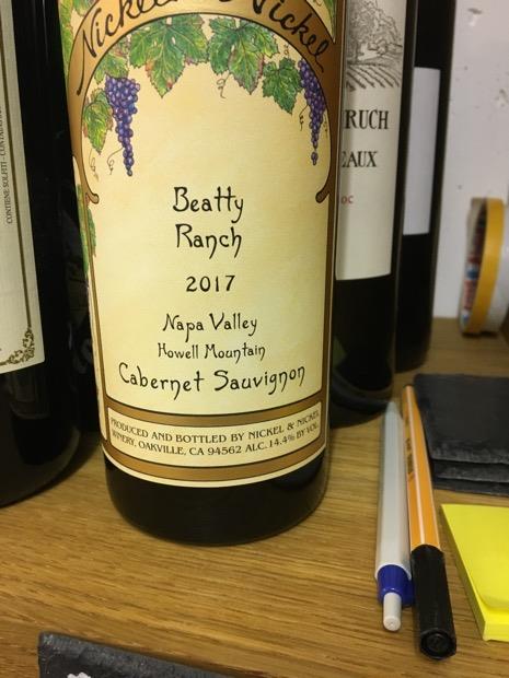 2017 Nickel & Nickel Cabernet Sauvignon Beatty Ranch, USA, California ...