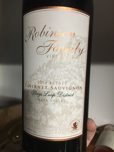2014 Robinson Family Vineyards Cabernet Sauvignon Estate, USA ...