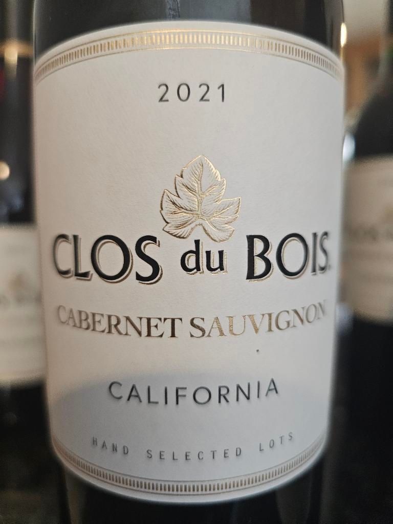 2021 Clos du Bois Cabernet Sauvignon California, USA, California ...