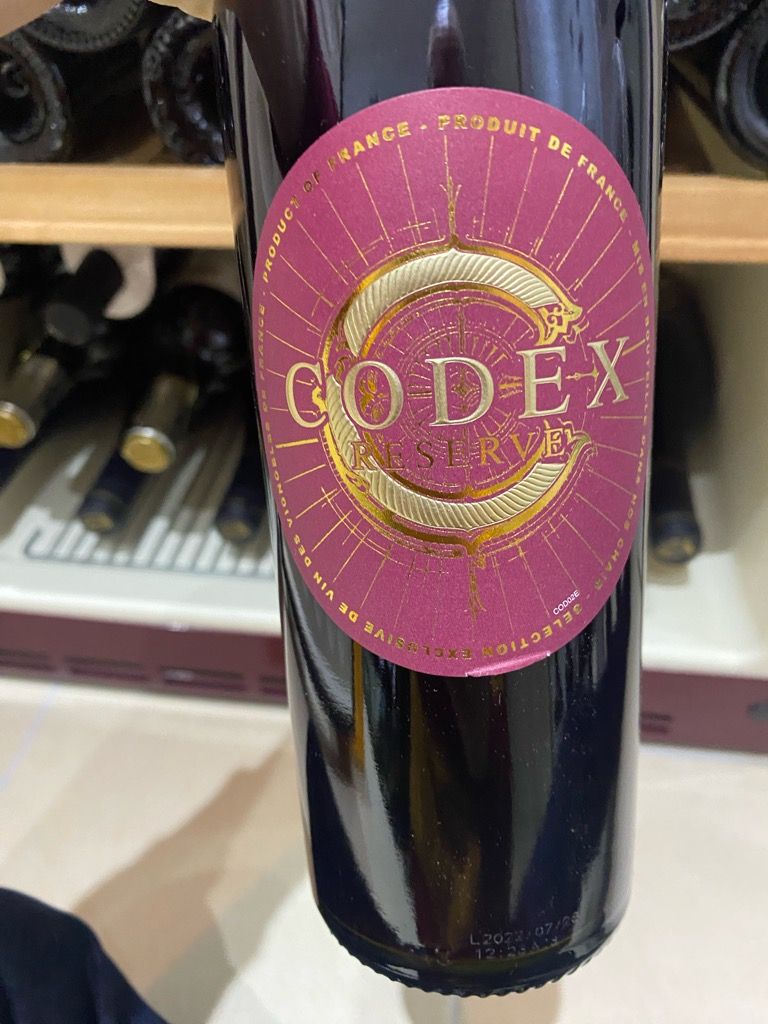 2021 Codex Reserve, France, Southwest France - CellarTracker