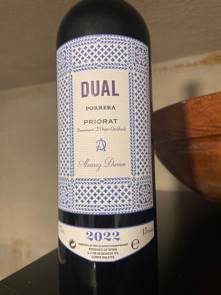 2022 Alvarez Duran Priorat Dual, Spain, Catalunya, Priorat - CellarTracker