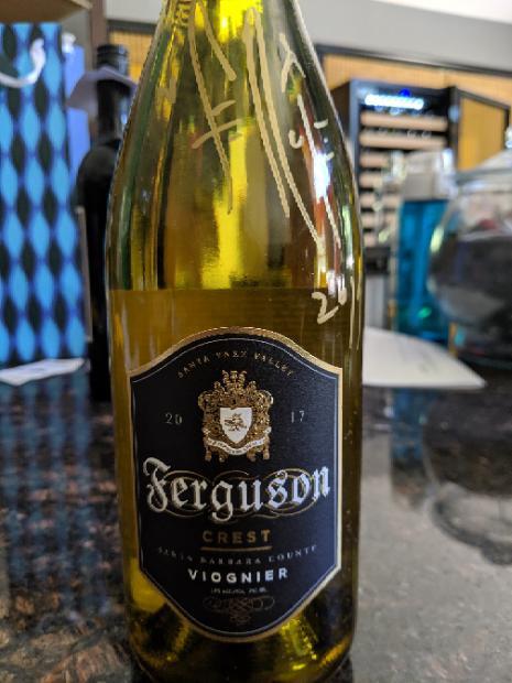2017 Ferguson Crest Viognier, USA, California, Central Coast, Santa ...