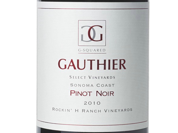 2010 Gauthier Select Vineyards Pinot Noir G-Squared Rockin' H Ranch ...