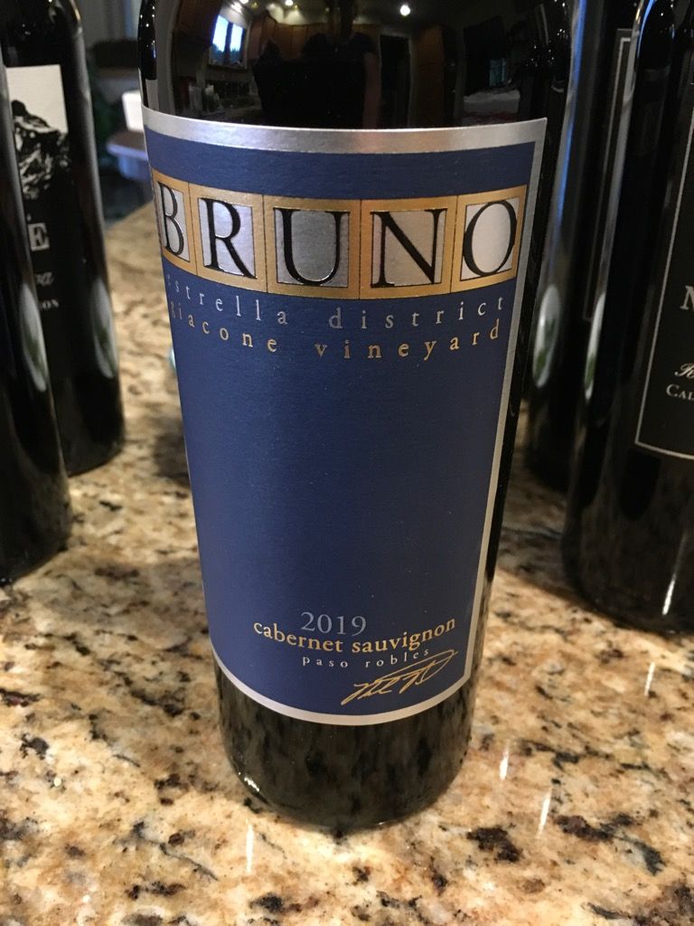 2019 Richard Bruno Cabernet Sauvignon Giacone Vineyard Paso Robles ...