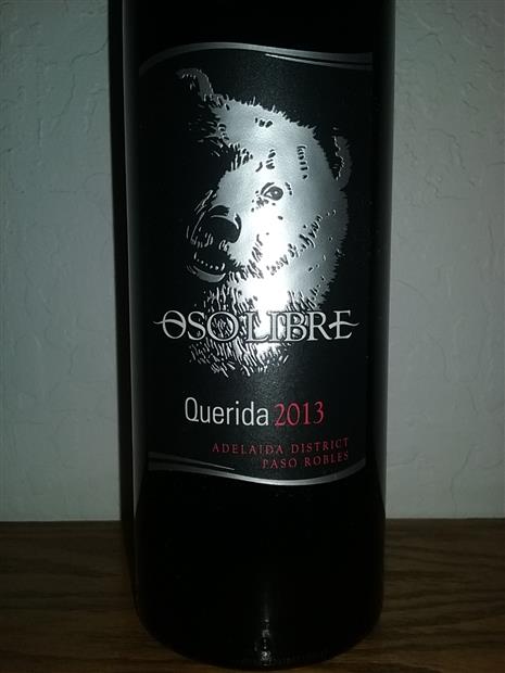 2013 Oso Libre Querida, USA, California, Central Coast, Paso Robles ...