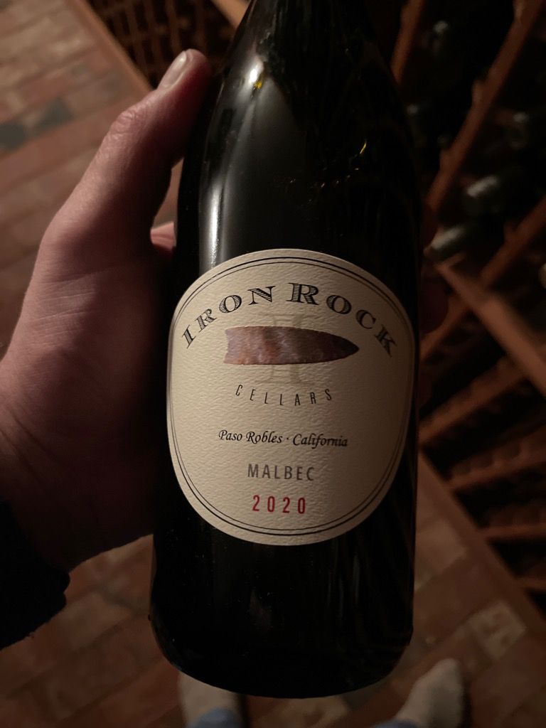 2020 Iron Rock Cellars Malbec, USA, California, Central Coast, Paso ...