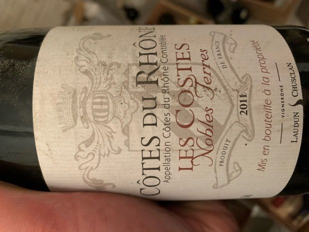2010 Les Vignerons de Laudun Chusclan Côtes du Rhône Les Costes Nobles ...
