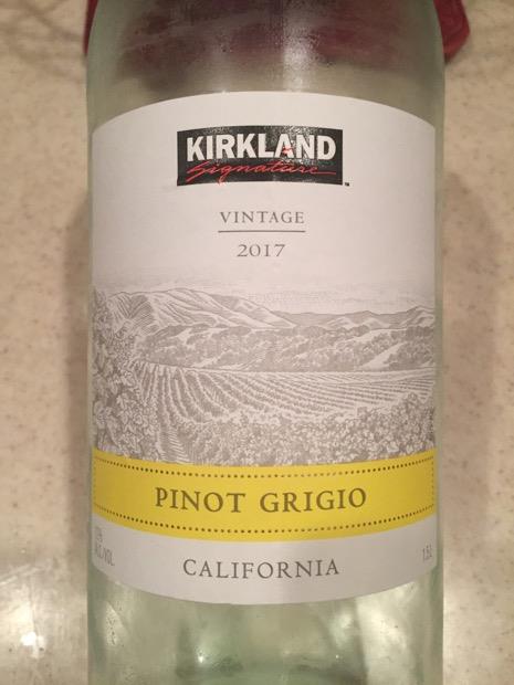 2017 Kirkland Signature Pinot Grigio California, USA, California ...
