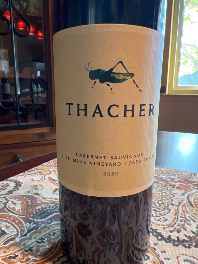 2021 Thacher Winery Cabernet Sauvignon Klau Mine Vineyard, USA ...