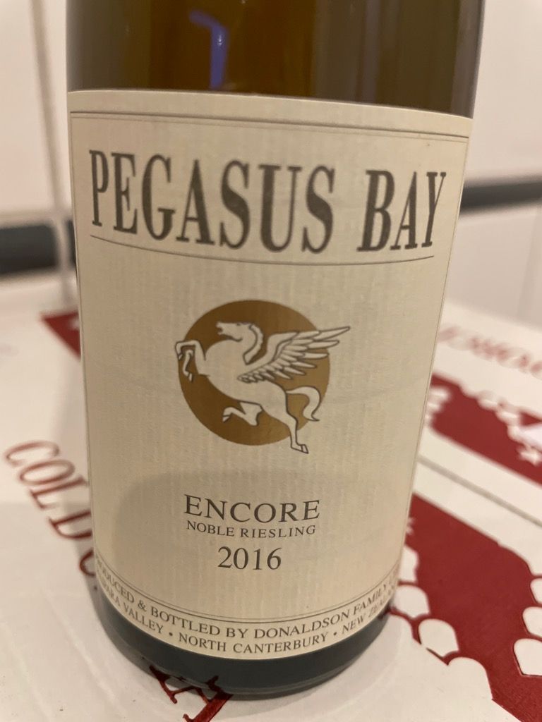 2016 Pegasus Bay Riesling Encore, New Zealand, South Island, Canterbury ...