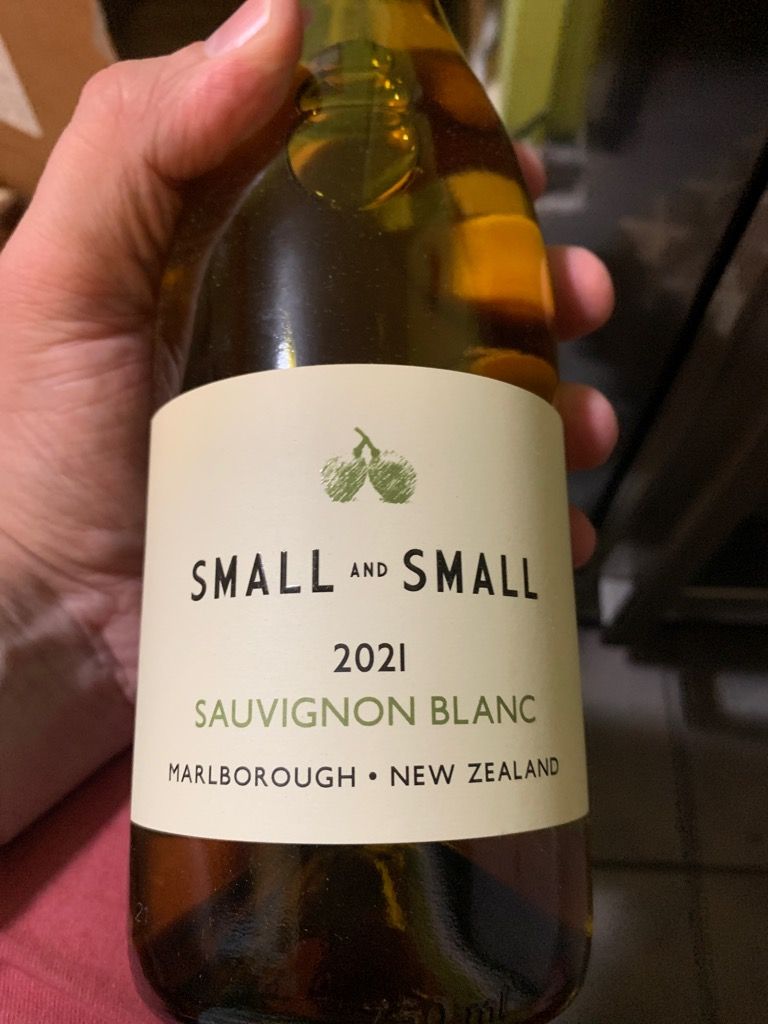 2021 Small and Small Sauvignon Blanc Marlborough, New Zealand, South ...