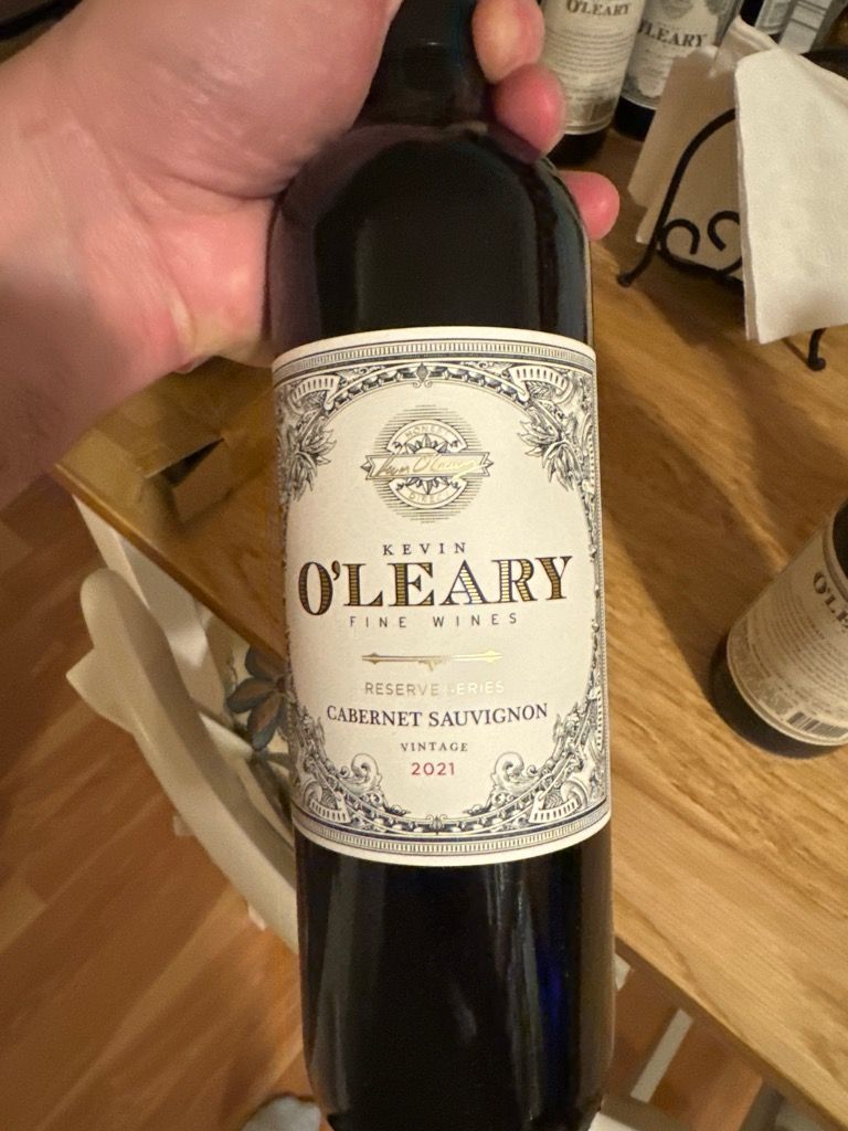 2021 Kevin O'Leary Cabernet Sauvignon Reserve Series Walla Walla Valley ...