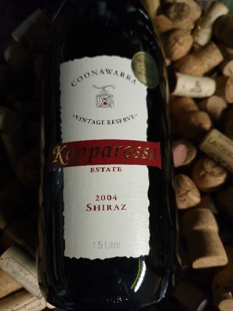 2004 Kopparossa Shiraz Hoggies Estate, Australia, South Australia, Limestone Coast, Coonawarra ...
