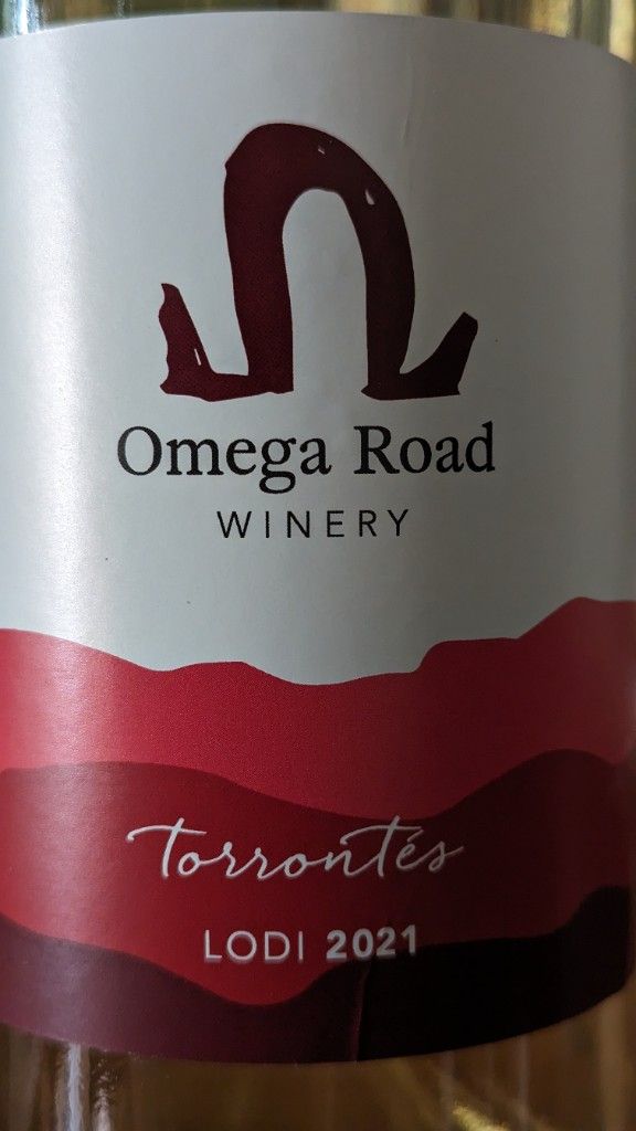 2021 Omega Road Winery Torrontés, USA, California, Central Valley, Lodi ...