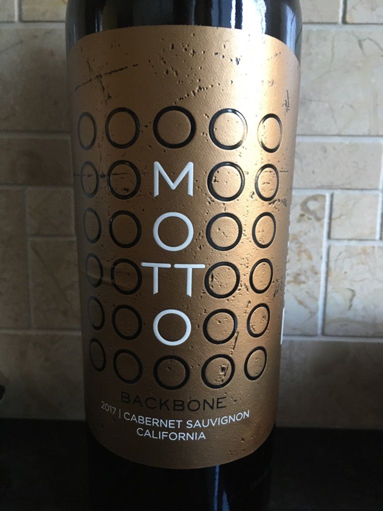2021 Motto Wines Cabernet Sauvignon Backbone, USA, California ...