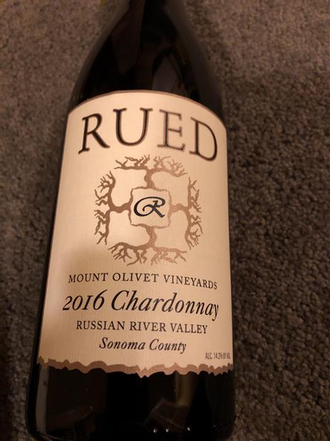 2016 Rued Chardonnay, USA, California, Sonoma County, Russian River ...