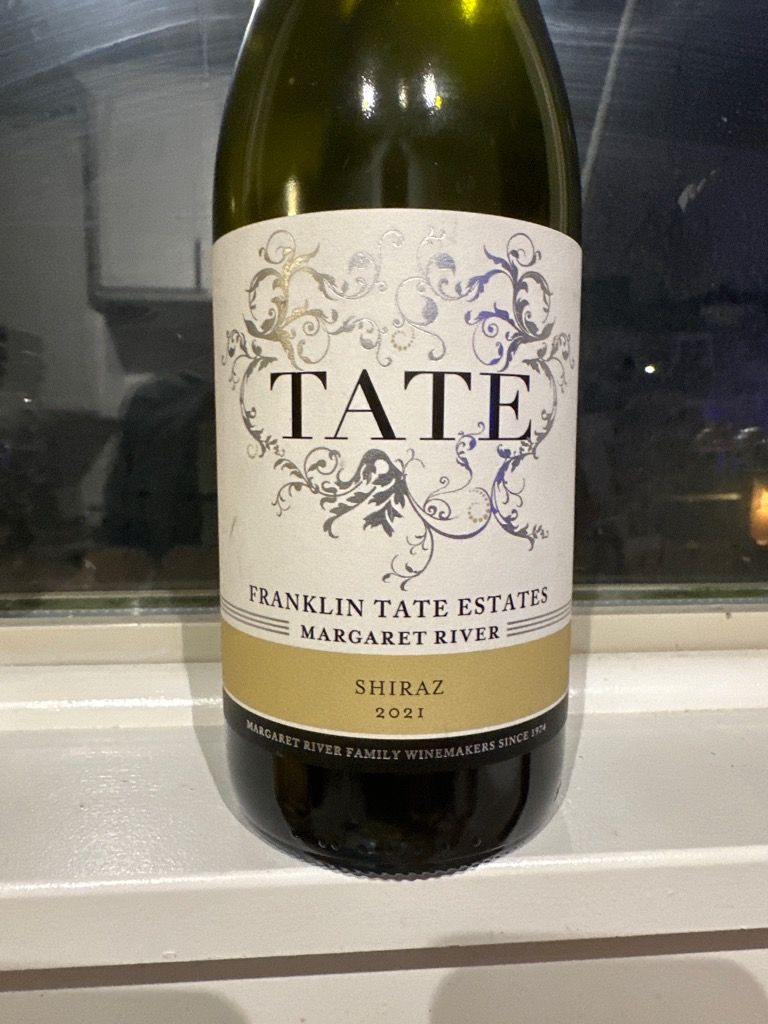 2021 Franklin Tate Estates Shiraz Tate, Australia, Western Australia ...