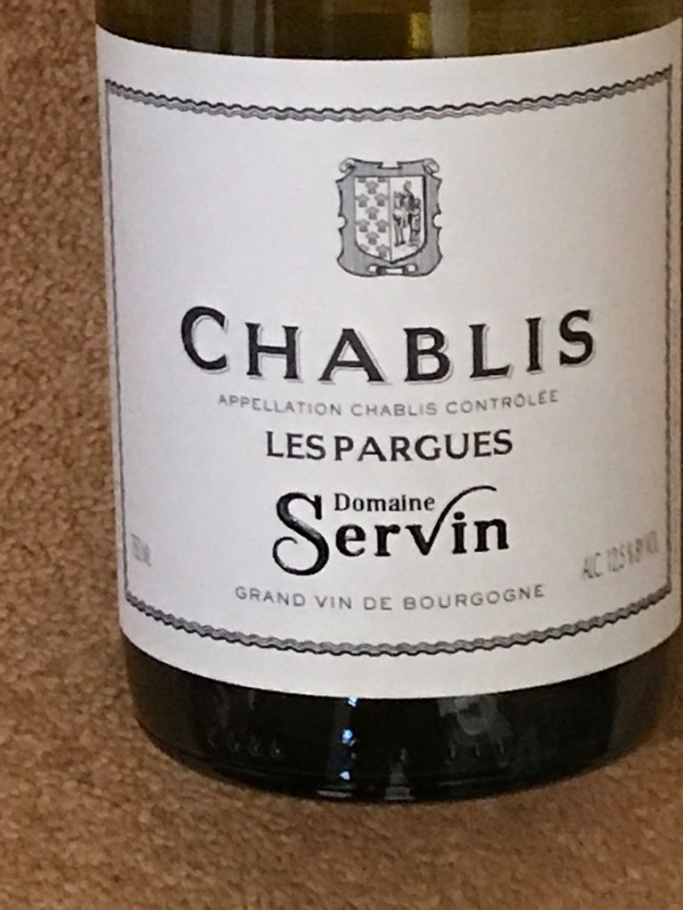 2020 Domaine Servin Chablis Les Pargues, France, Burgundy, Chablis ...