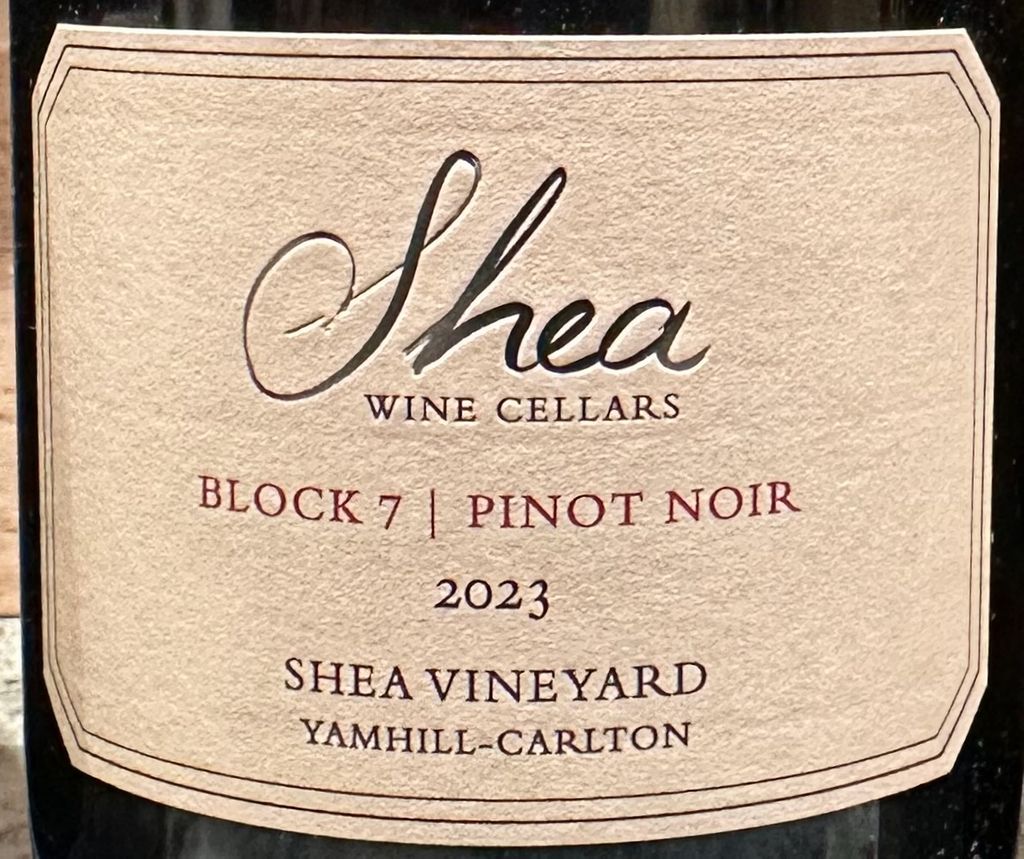 2023 Shea Wine Cellars Pinot Noir Block 7 Shea Vineyard, USA, Oregon ...