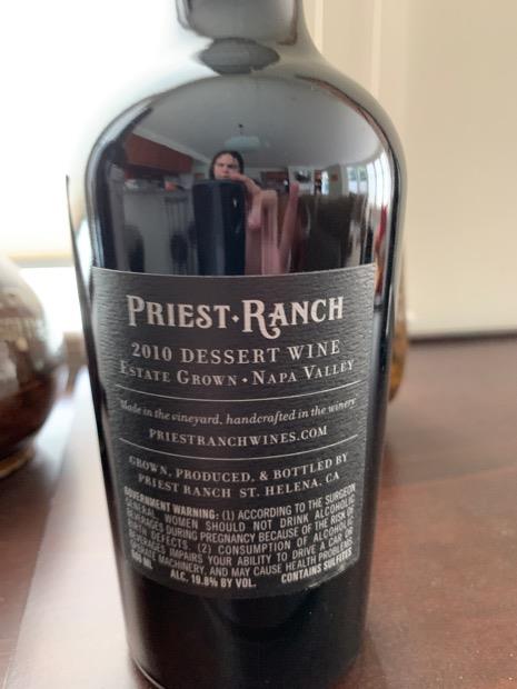 2010 Priest Ranch Dessert Wine, USA, California, Napa Valley ...