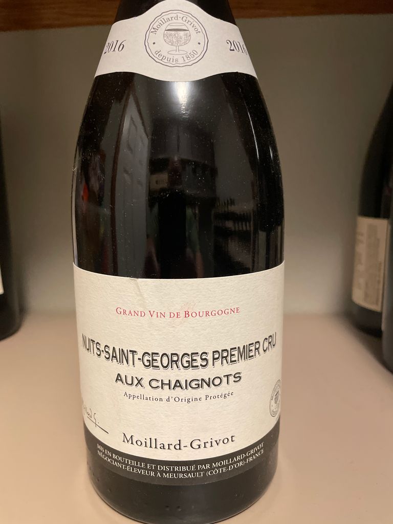 2019 Moillard-Grivot Nuits St. Georges Aux Chaignots, France, Burgundy ...
