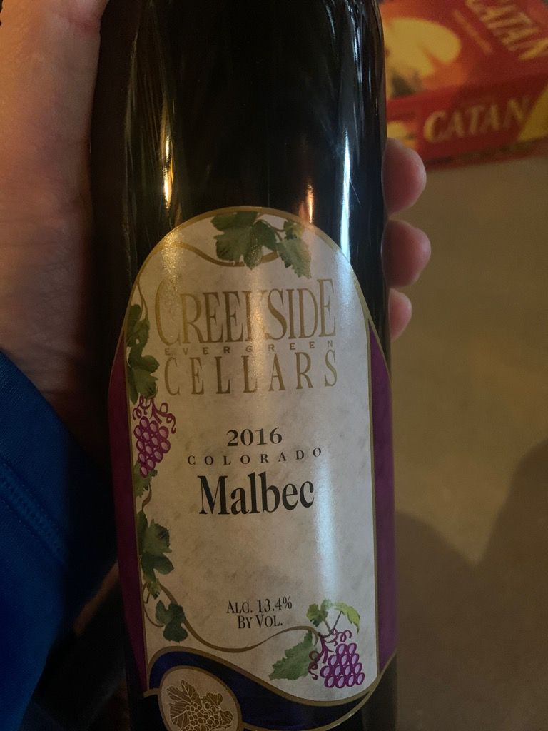 2018 Creekside Cellars Malbec, USA, Colorado, Grand Valley - CellarTracker