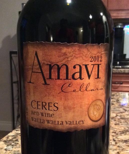 2011 Amavi Cellars Ceres, USA, Washington, Columbia Valley, Walla Walla ...