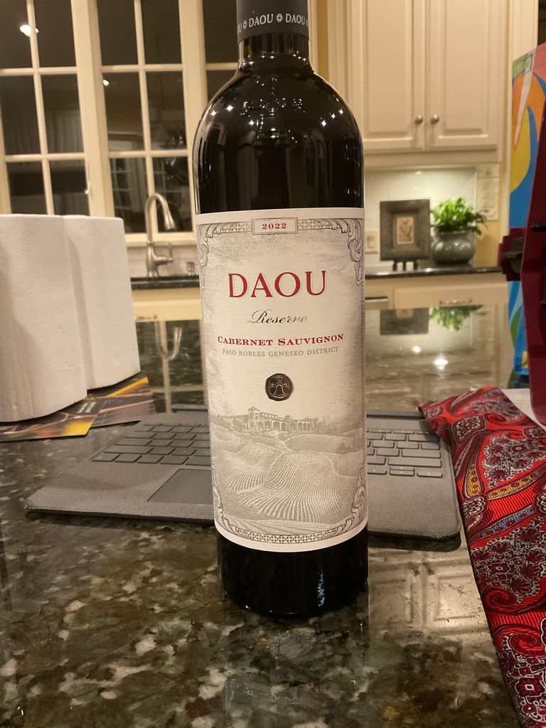 2020 Daou Vineyards Cabernet Sauvignon Reserve Paso Robles Geneseo ...