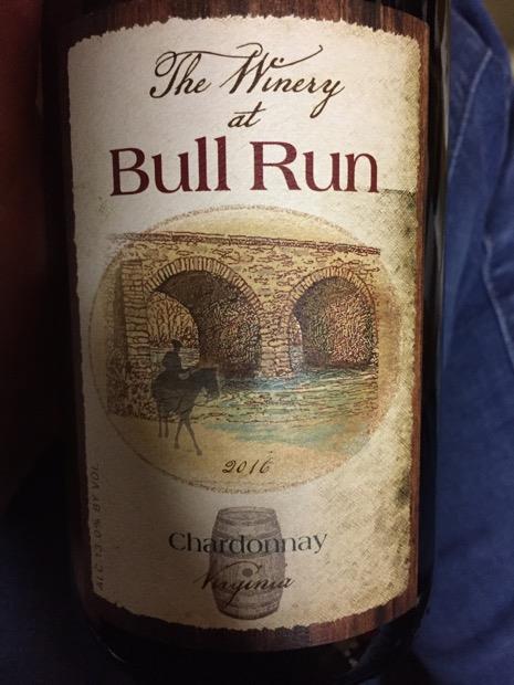 2016 The Winery at Bull Run Chardonnay, USA, Virginia, Northern ...