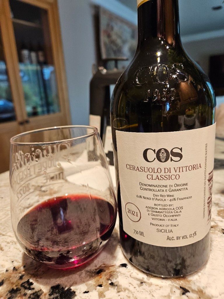 2021 COS Cerasuolo di Vittoria Classico, Italy, Sicily, Cerasuolo di ...